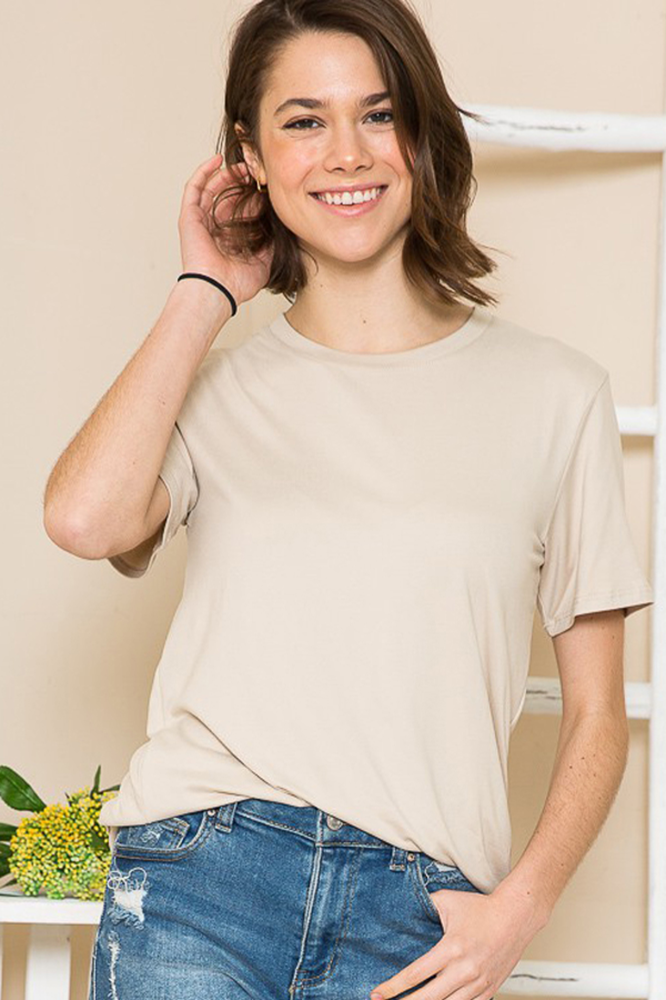 SUPER SOFT BASIC SOLID SHORT SLEEVE TOP | Jane.com